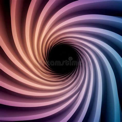 Abstract Swirl Design Featuring Curved Layered Lines Creating A Vortex Effect Stock