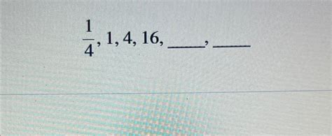 Solved 14 1 4 16