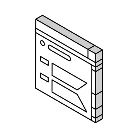 Web Page Scroll Isometric Icon Vector Illustration Vector Art At Vecteezy