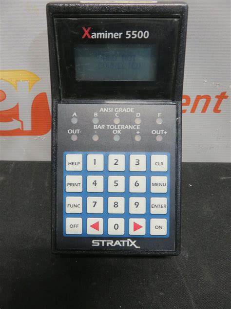 Xaminer Stratix 5500 Barcode Verifier Retail Bar Code Scan Scanner