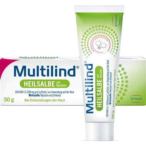 Multilind Heilsalbe Mit Nystatin U Zinkoxid 50 G Pzn 3737617