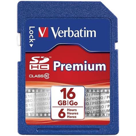 Verbatim 16gb Sdhc Memory Card Class 10 Vtm96808 Image 1
