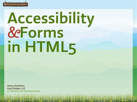 Html5 Accessibility Ppt