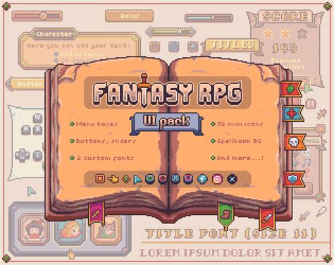 Rpg Ui Pack By Franuka