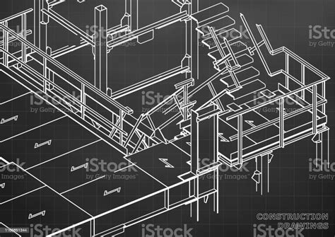 건물 금속 구조 체적 구조 3d 디자인 3차원 형태에 대한 스톡 벡터 아트 및 기타 이미지 3차원 형태