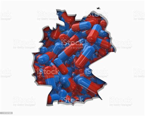독일 드 알약 약 건강 보험 보험 지도 3d 일러스트 건강관리와 의술에 대한 스톡 사진 및 기타 이미지 건강관리와 의술