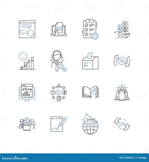 Risk Mitigation Line Icons Collection Prevention Resilience Preparedness Contingency