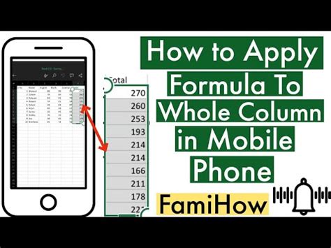How To Apply Formula To Whole Column In Excel In Android Phone How To Drag Formula To Whole
