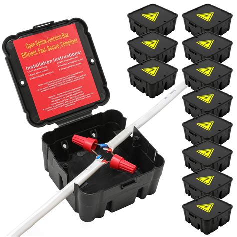 Open Splice Junction Box 12 Pack One Piece Junction Box Splice Box