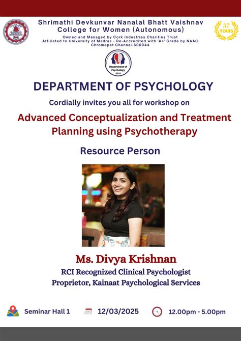 Advanced Conceptualization And Treatment Planning Using Psychotherapy Sdnb Vaishnav College