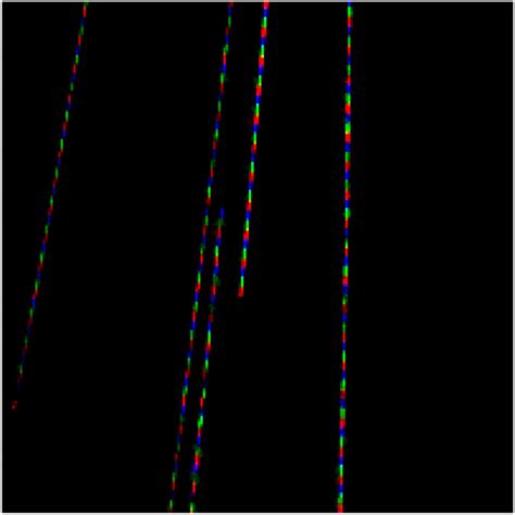 Typical Raw Image Of Particles Falling In The Region Between The