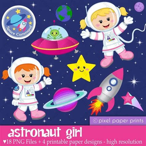 Female Astronaut Clipart
