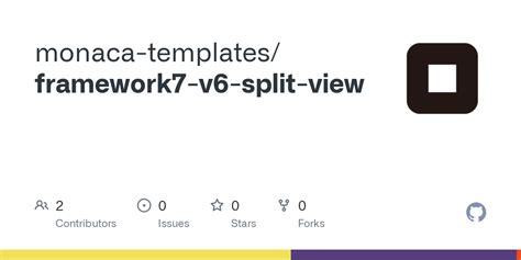 Github Monaca Templatesframework7 V6 Split View