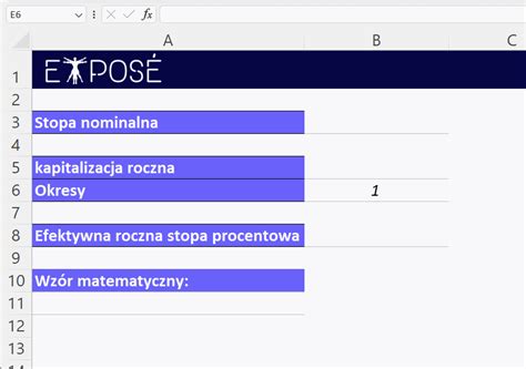 Funkcja Efektywna W Excelu Exposepl
