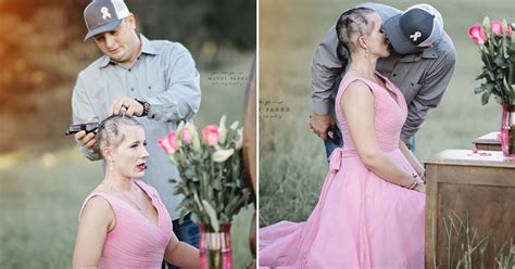 Husband Shaves Wifes Hair In Breast Cancer Photoshoot Ps Love