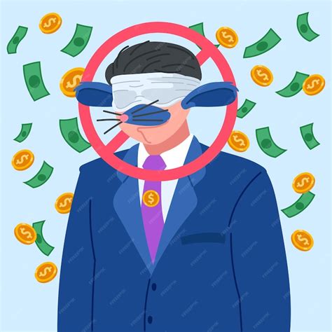 Premium Vector Anti Corruption Day Character Illustration