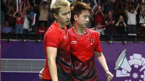 Pertandingan Final Badminton Kevin Sanjaya Dan Marcus Yang Pura Pura