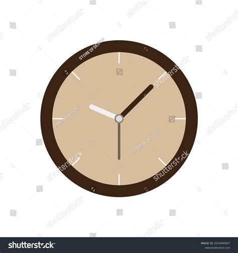 Corporate Vector Clock Template Design Stock Vector Royalty Free 2225695827 Shutterstock