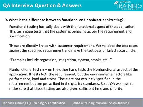 Ppt Software Quality Assurance Qa Testing Interview Questions And Answers Powerpoint