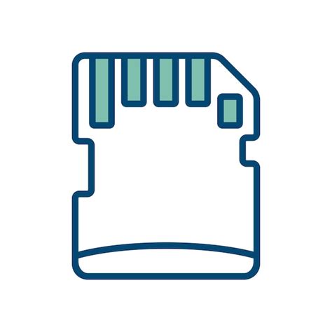 Premium Vector Memory Card Icon Vector Design Template In White