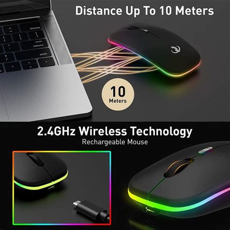 Shop Generic 2 4g Rechargeable Ultra Thin Wireless Mouse Black Online Jumia Ghana