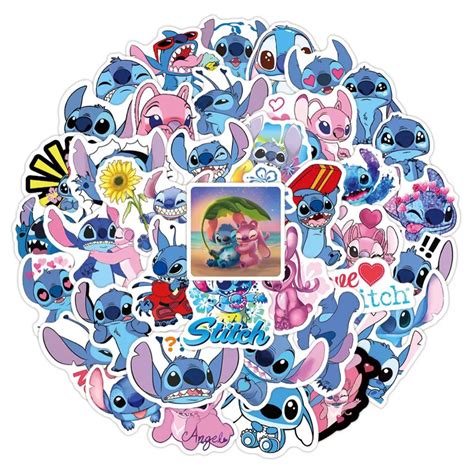 Cute Stitch Lilo And Stitch Laptop Decal Laptop Stickers Different
