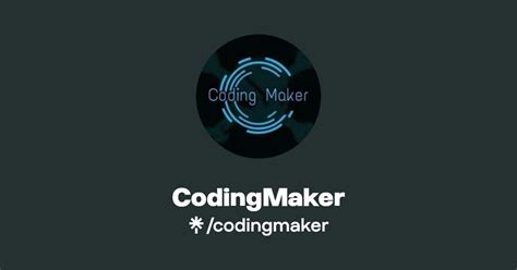 Codingmaker Twitter Instagram Linktree