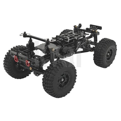 Metal Upgrade Car Frame With Double Front Axles For Axial 1 24 Scx24 90081 Rc Remote Control