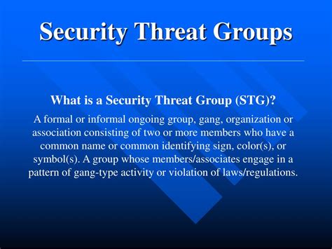 Ppt Security Threat Groups And The Military Powerpoint Presentation
