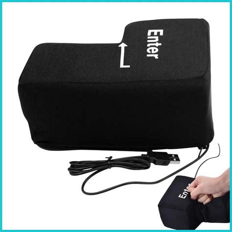 Big Usb Anti Stress Pillow Enter Key Stress Relief Toy Desktop Stress