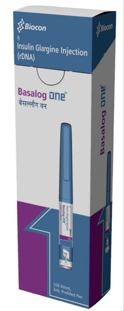 Basalog Refil Insulin Glargine Injection Rdna 80 Iu Ml Packaging Size Standr At ₹ 485 Piece