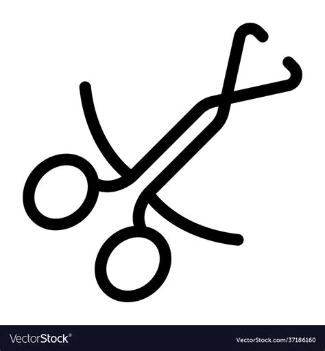 Medical Forceps Royalty Free Vector Image Vectorstock