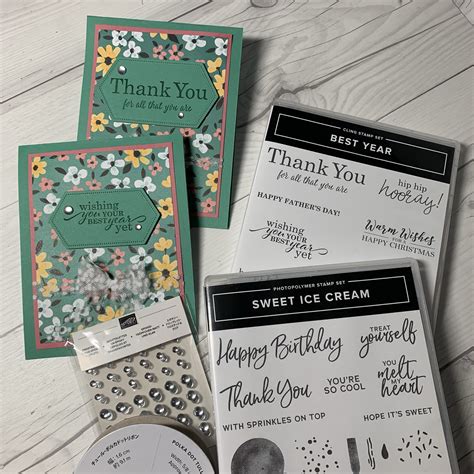Another Card Created With The Free Sale A Bration Flower Field Designer Series Paper Stamped