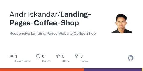 Github Andriiskandar Landing Pages Coffee Shop Responsive Landing
