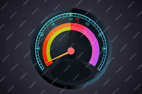 Speedometer internet speed level indicator vector design speed graphic | Premium AI-generated image
