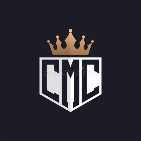 Luxury Cmc Logo With Crown Elegant Initials Cmc Letter Logo For