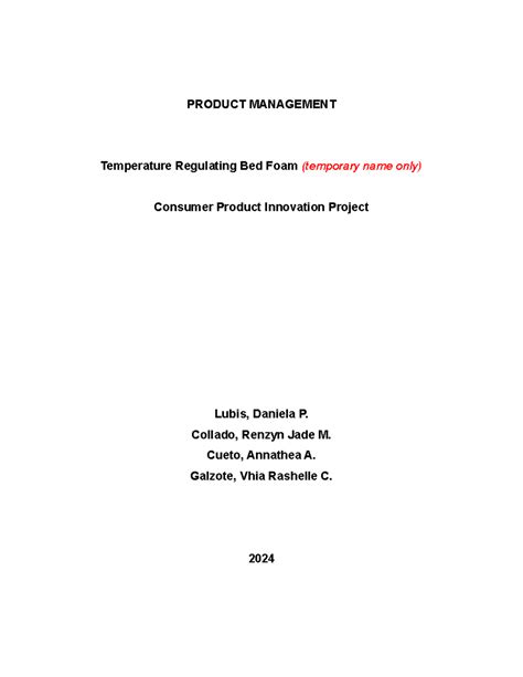 Lubis Temperature Regulating Bed Foam Product Management Temperature