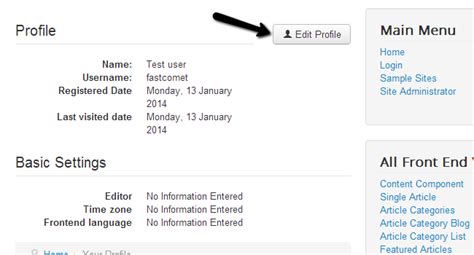 Edit Joomla User Profiles • Joomla Tutorial Fastcomet