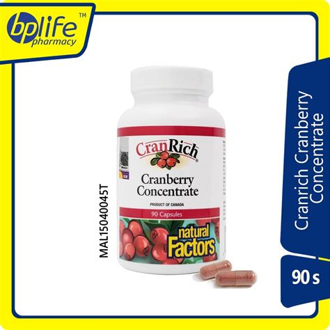 Natural Factors Cranrich Cranberry Concentrate 90s Lazada