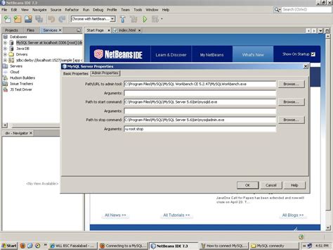 How To Register Mysql Database Server And Mysql Workbench With Netbeans Ide