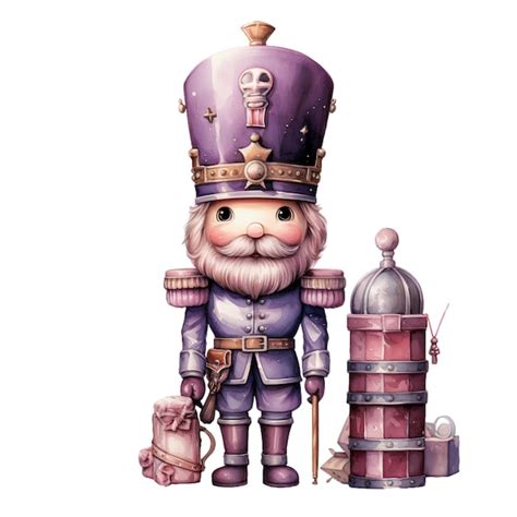 Premium Ai Image Christmas Nutcracker On White Background