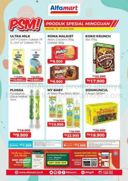 ALFAMART Promo PSM Produk Spesial Mingguan Periode 16 23 Juni 2022