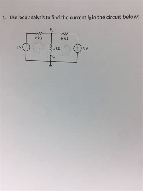 Solved Use Loop Analysis To Find The Current Lo In The Chegg Com