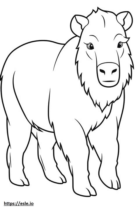 Bhutan Takin Sayang Gambar Mewarnai