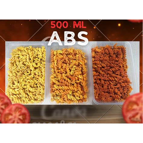Macaroni Spicy Spiral Thread Macaroni Savory Kriuk Crackers Seblak Box