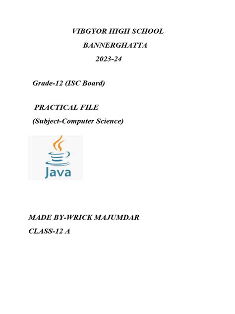 Final Practical File Grade 12 Pdf Inheritance Object Oriented