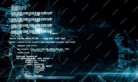 Premium Photo Creative Dark Coding Texture With Text Programming And