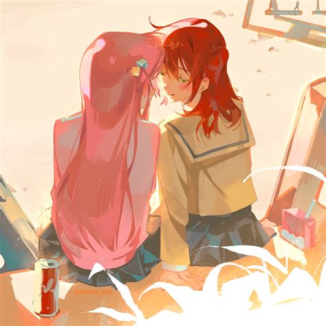 Gotoh Hitori And Kita Ikuyo Bocchi The Rock Drawn By Ellie Niunai Zhuyi Zhe Danbooru