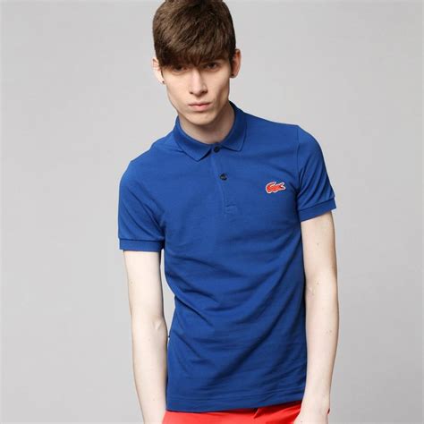 Lacoste 法国鳄鱼铁蓝 辣椒红男式短袖polo衫ph8717x45h1lacoste官方旗舰店