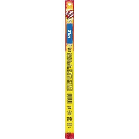 Slim Jim Giant Slim Mild Smoked Snack Stick 097 Oz Pack Of 3 Nc